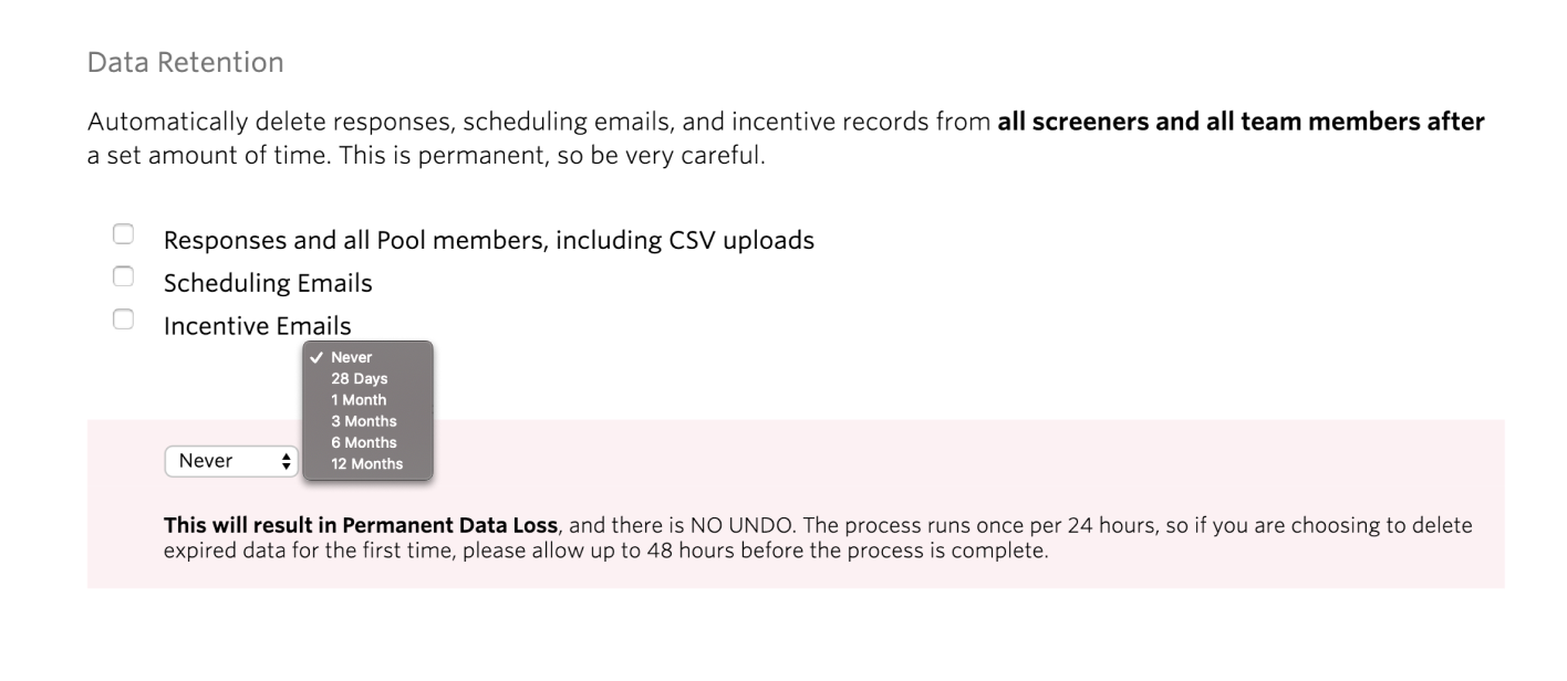 Data Retention & Expiration